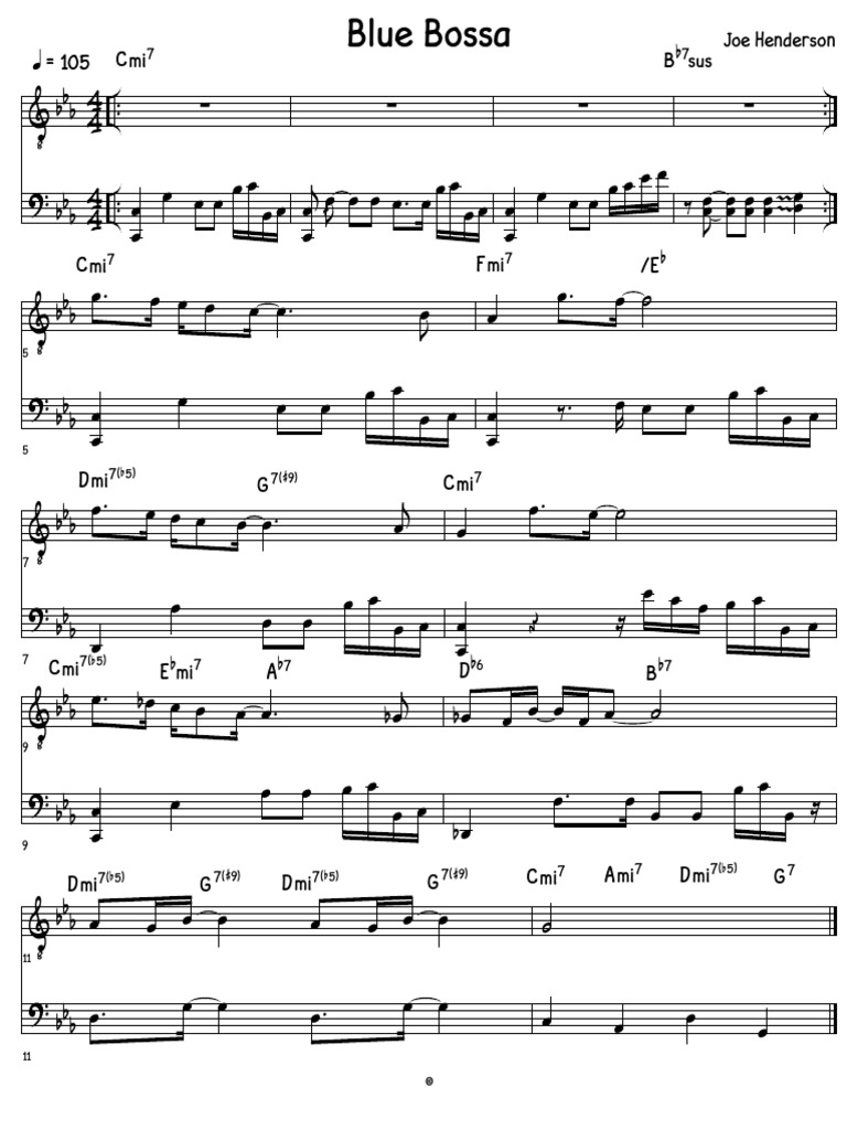 Blue Bossa JJ Johnson | PDF