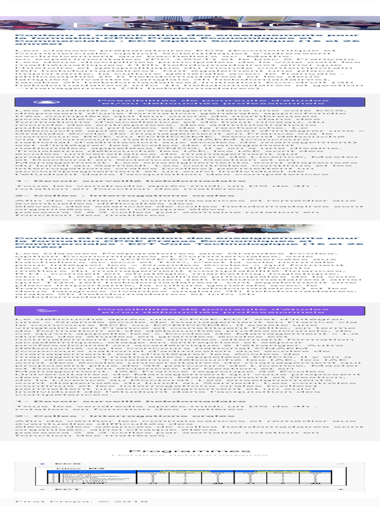 ECS & ECT - First Prepa | PDF