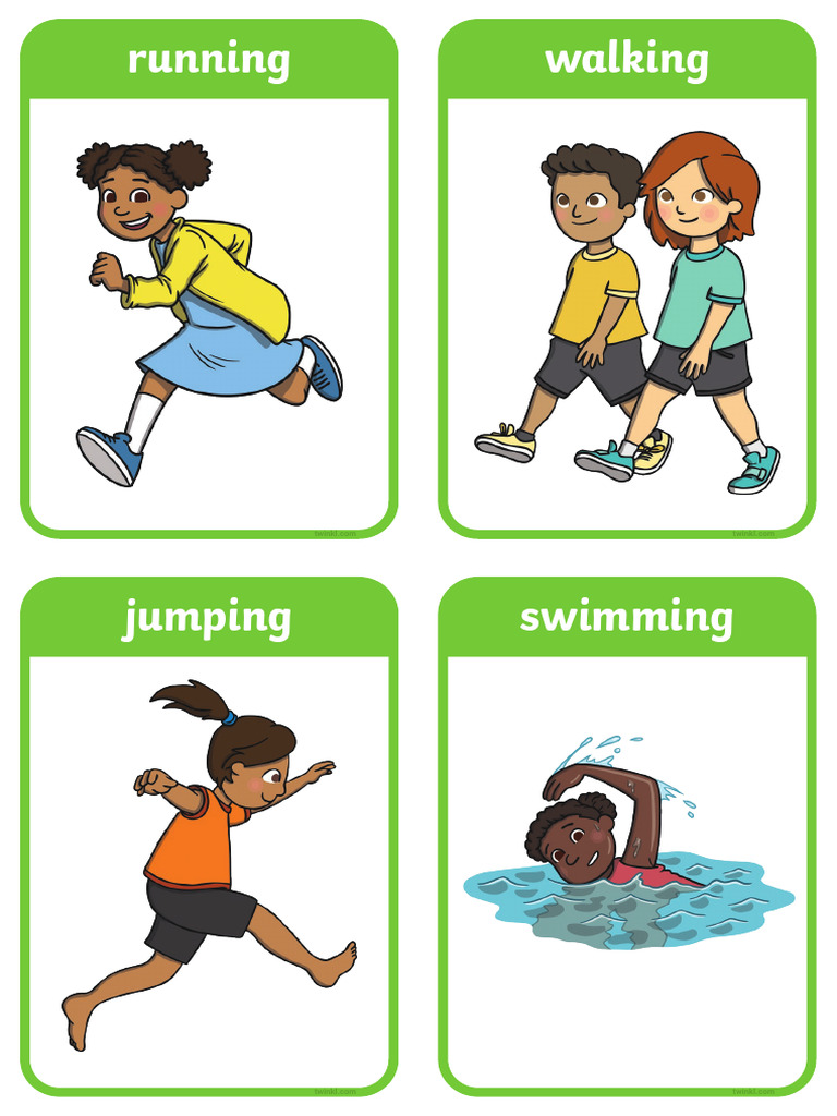 Simple Action Charades Cards Ver 1 | PDF