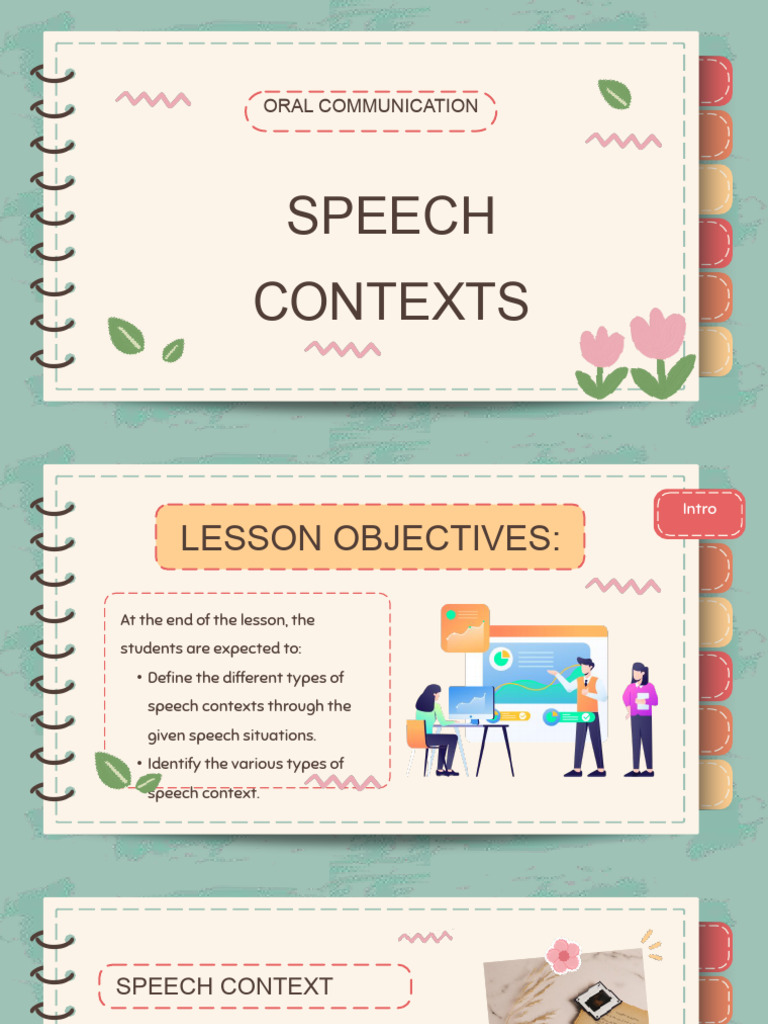 Unit 4 - Speech Context | PDF