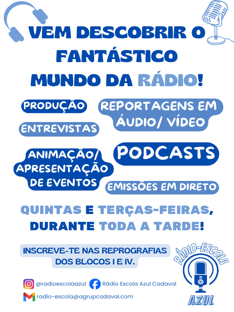 Cópia de VEM DESCOBRIR O FANTÁSTICO MUNDO DA RÁDO! | PDF