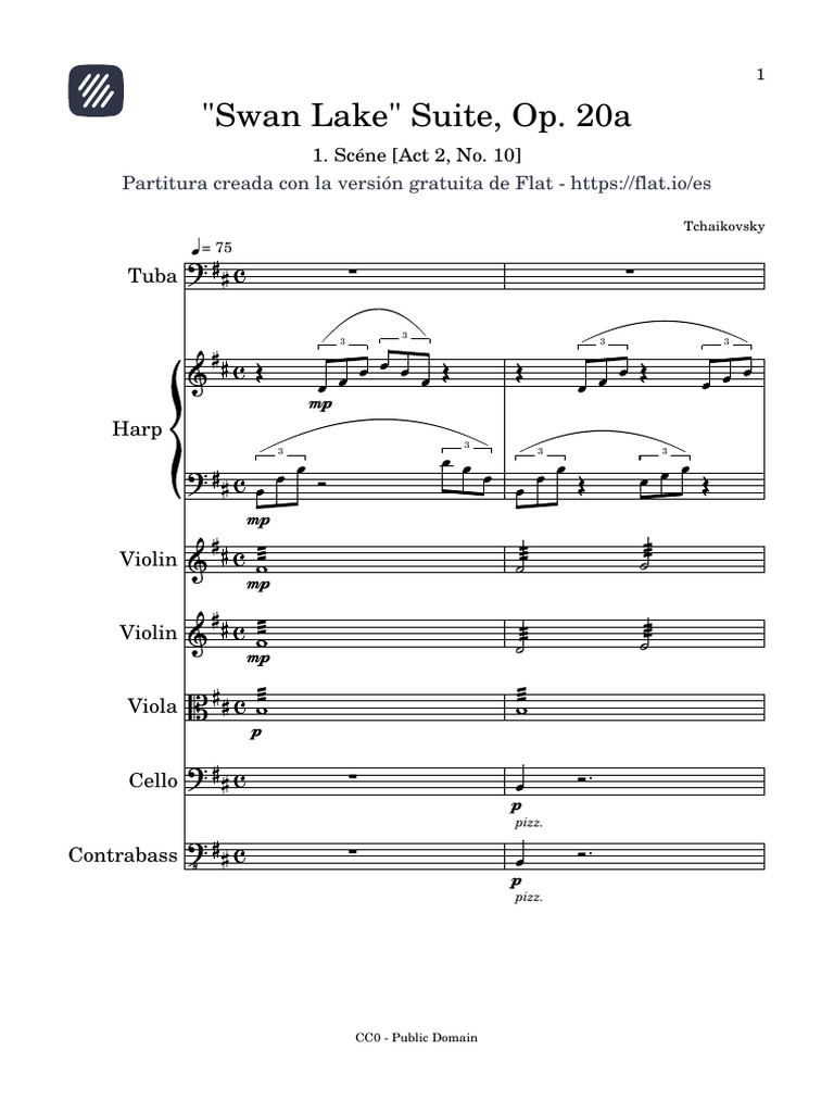 "Swan Lake" Suite, Op. 20a | PDF