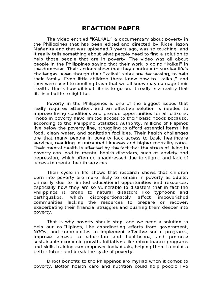 Reaction Paper Eapp | PDF