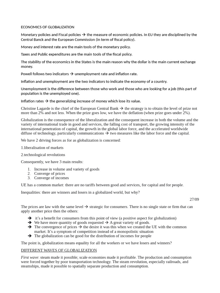 Economics of Globalization | PDF