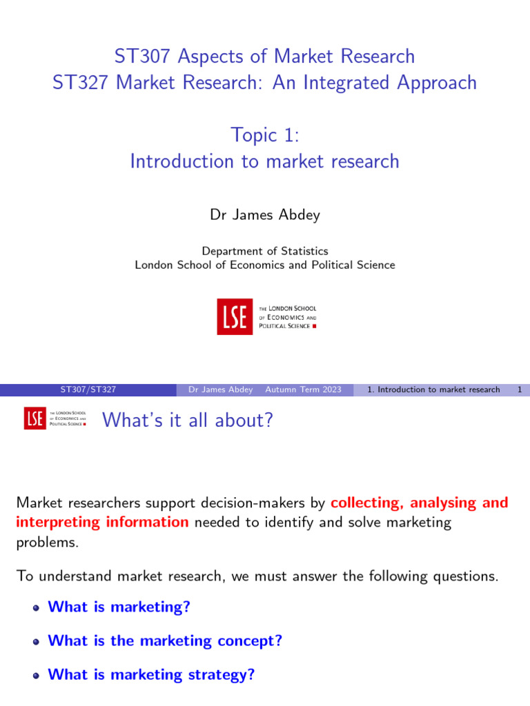 1 Introduction To Market Research | PDF