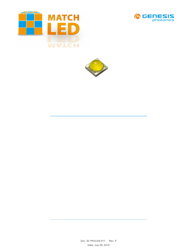 MATCH LED MA3-3X Series Datasheet - Rev F | PDF