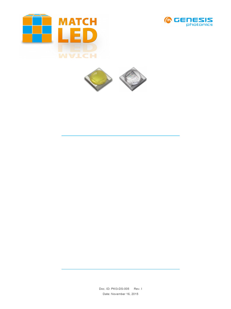 MATCH LED MA3-3 Series Datasheet - Rev I | PDF