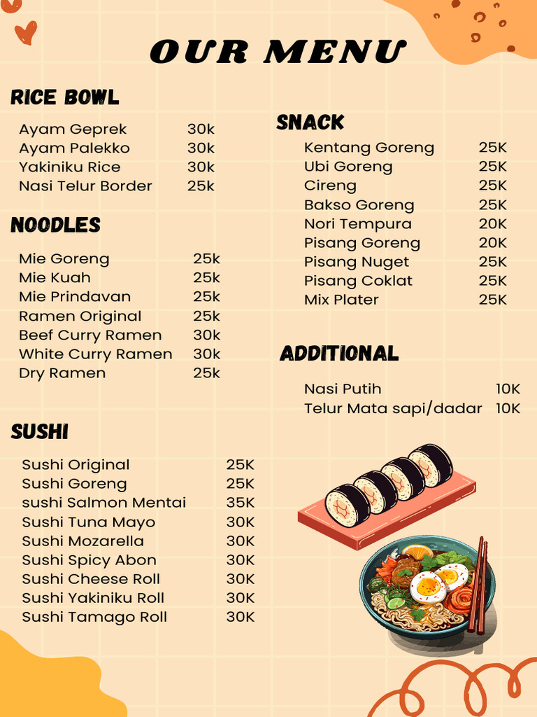Kuning Ceria Lucu Jajanan Pinggir Jalan Daftar Menu - 20240926 - 053930 ...