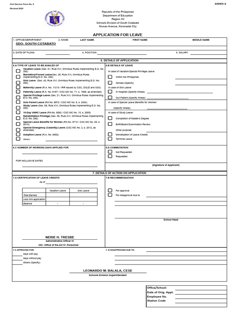 Leave Forms | PDF