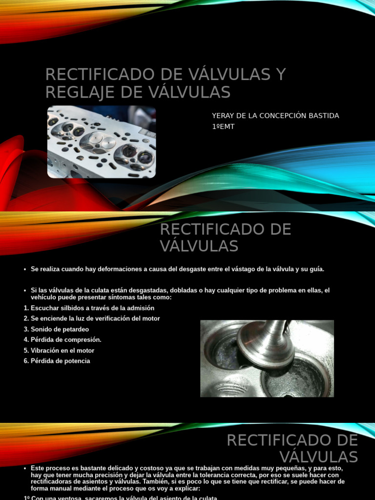 Rectificado de Válvulas y Reglaje de Válvulas Yeray | PDF