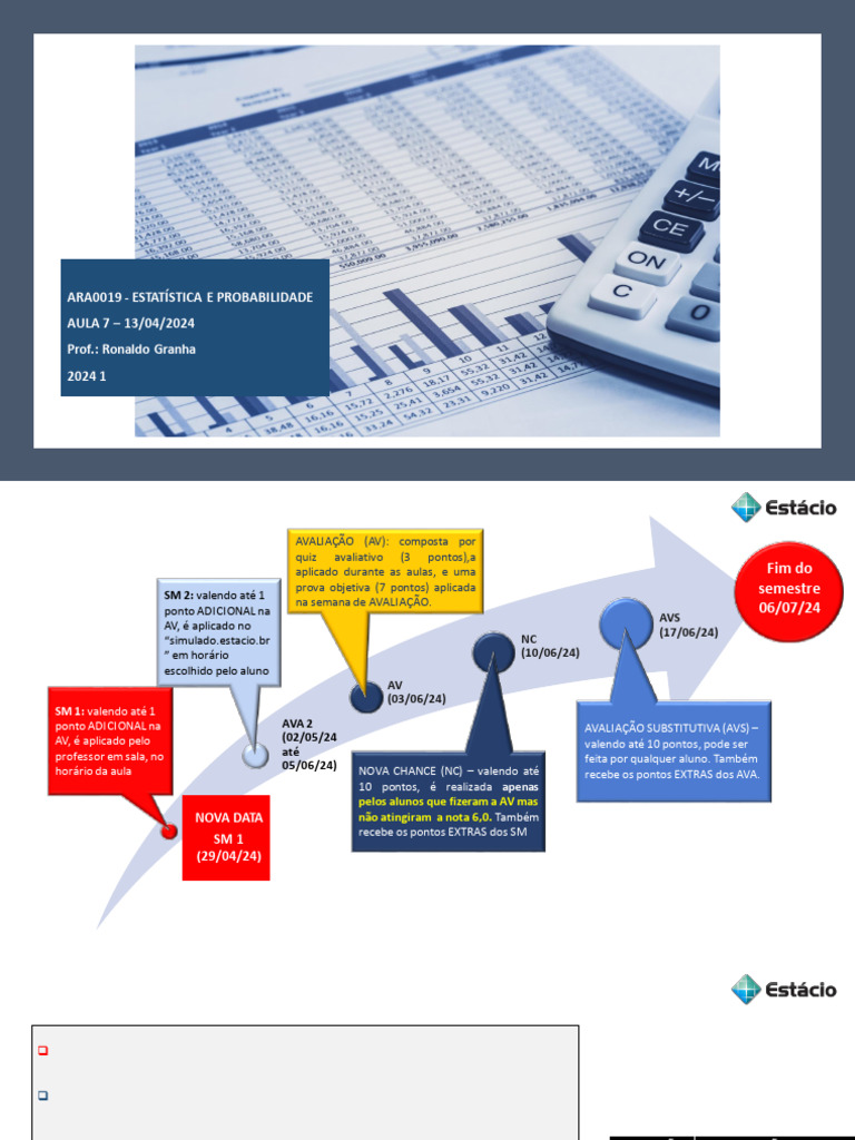 Aula 7 - Estat Stica | PDF