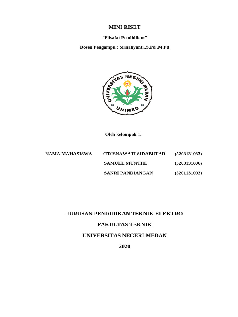 Mini Riset Filsafat Kelompok 1 | PDF