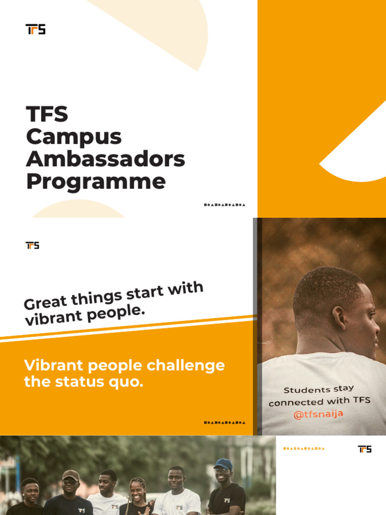TFS Campus Ambassadors Program | PDF
