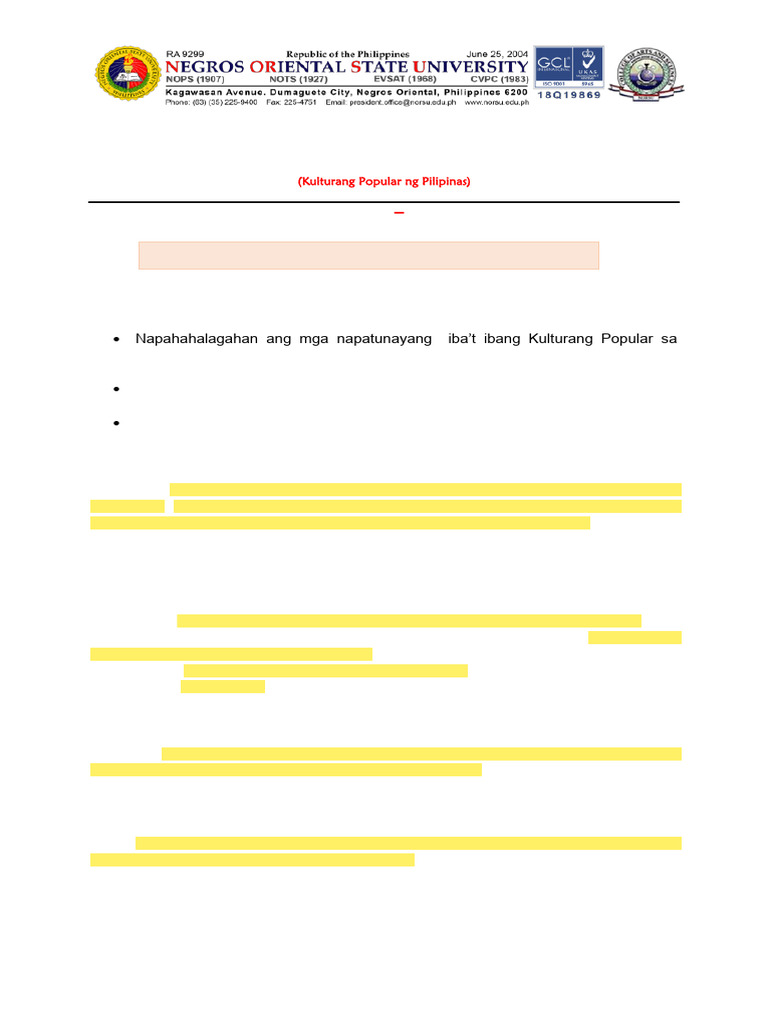 Ge12 Kabanata 1 Babasahin | PDF