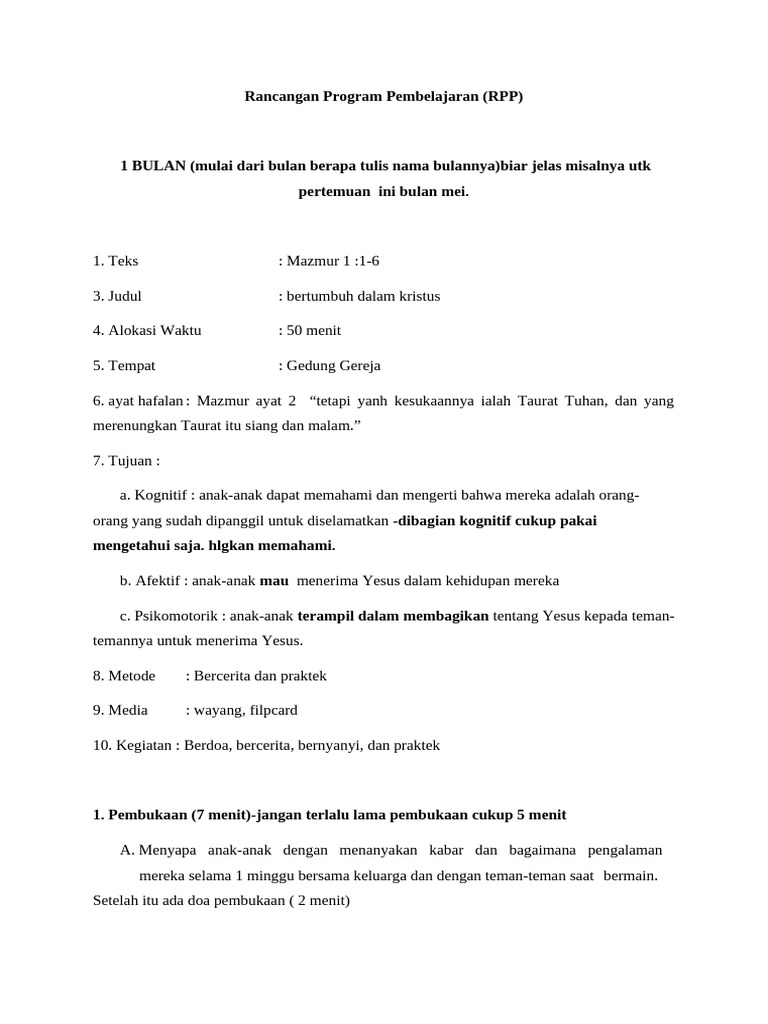 Revisi Untuk RPP KLP.3 Desi | PDF
