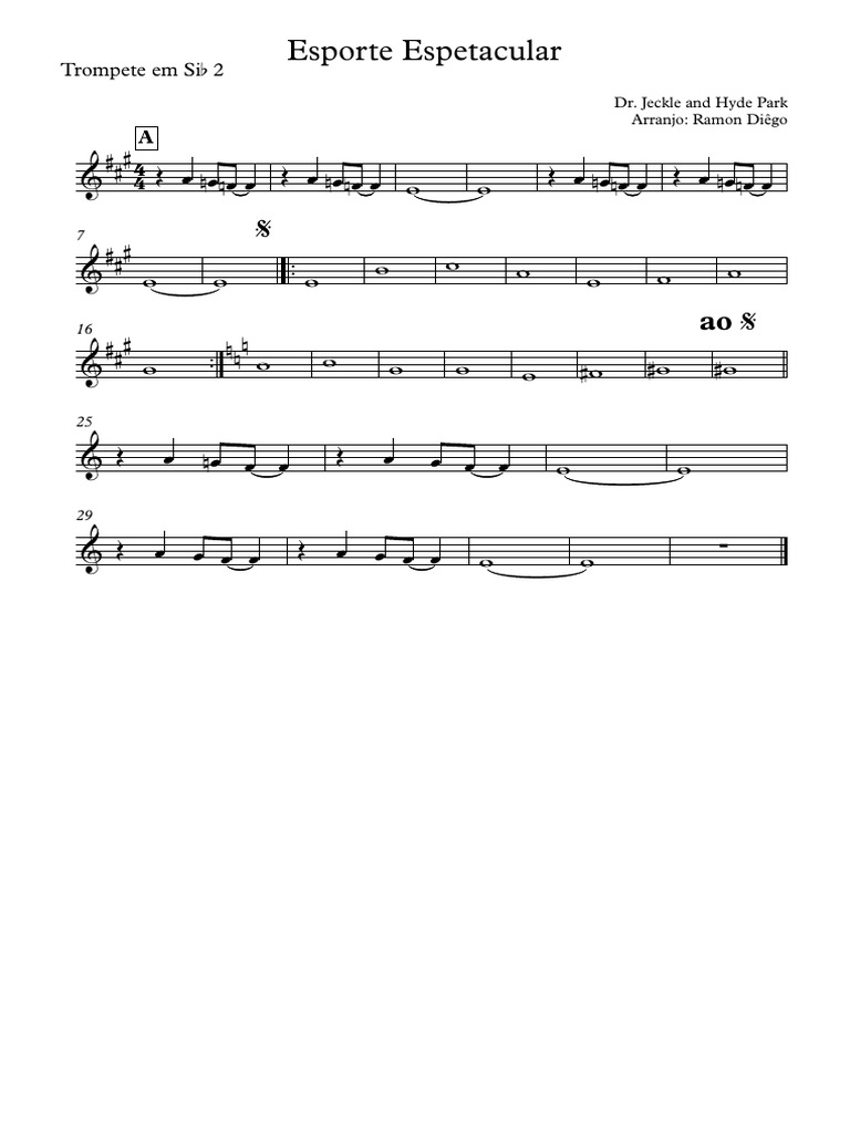 Esporte Espetacular - Trompete em Sib 2 | PDF