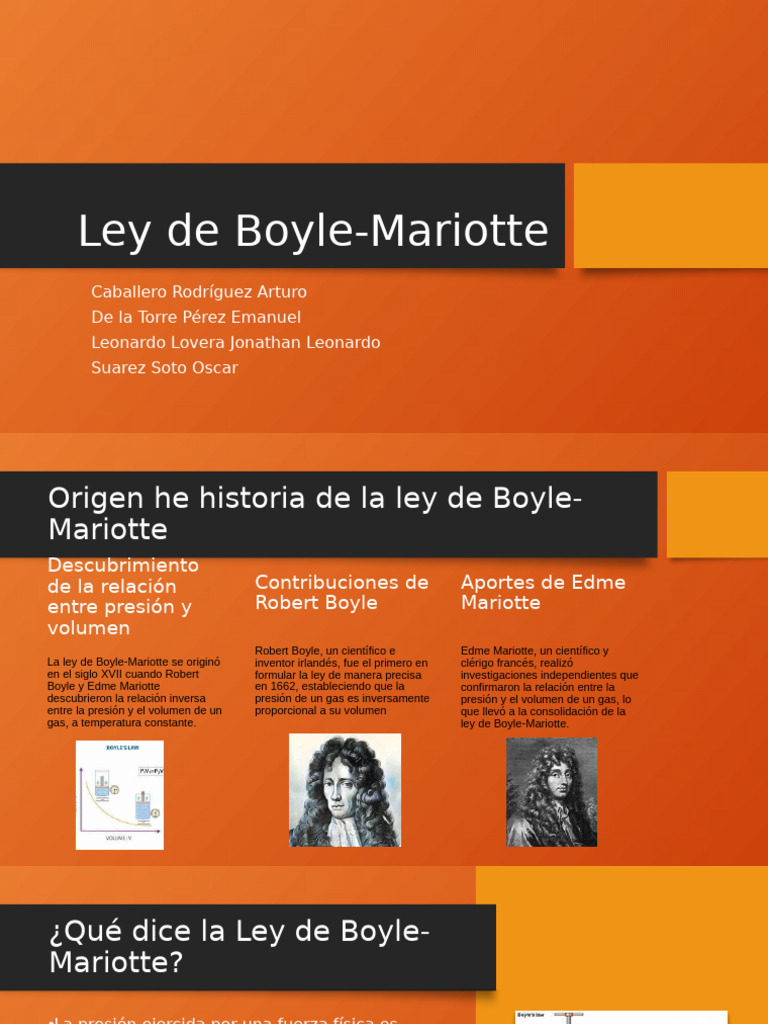 Ley de Boyle-Mariotte | PDF