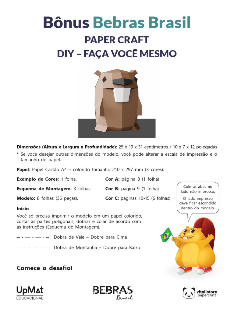 Papercraft 3D do Bebras .pdf | PDF