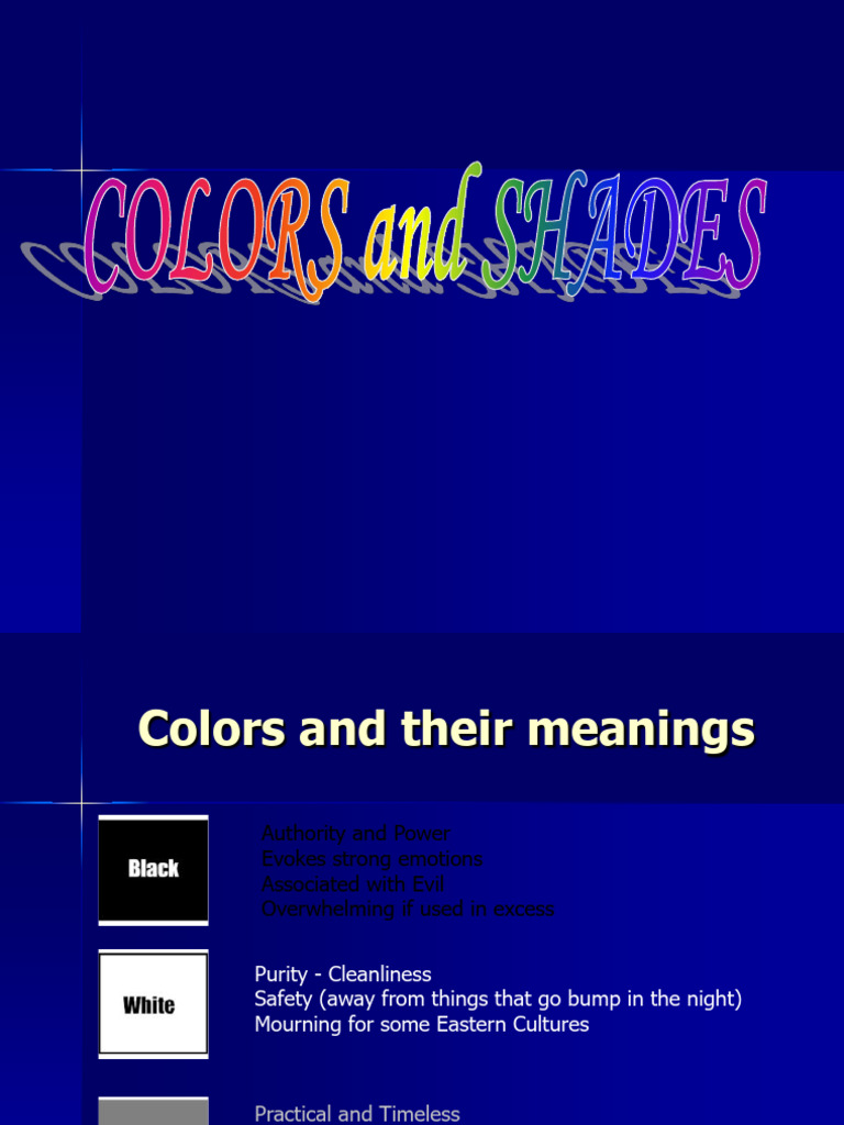 Colors Shades | PDF