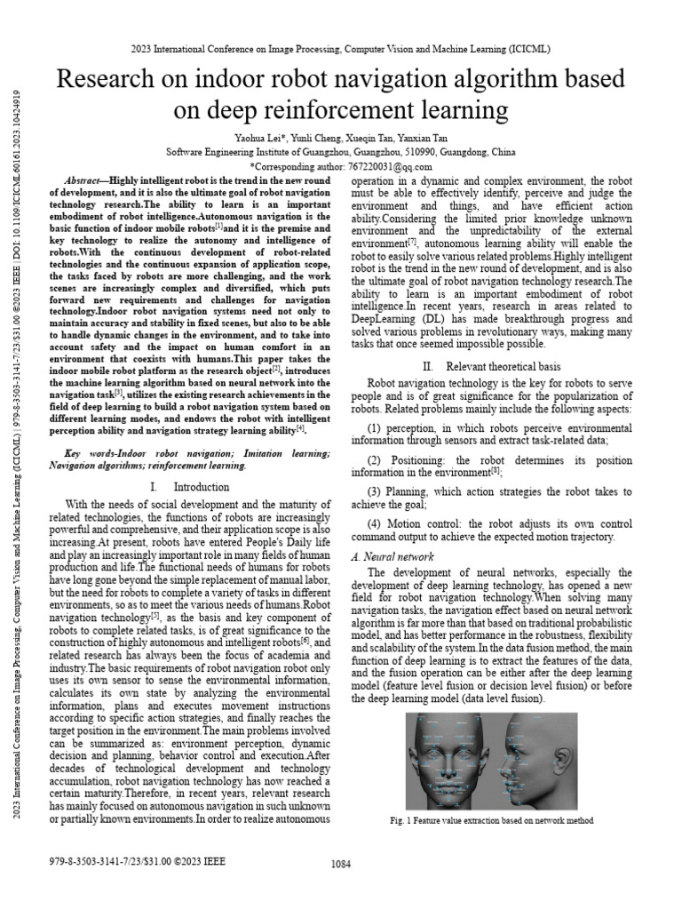 Researchonindoorrobotnavigationalgorithmbasedondeep 4733
