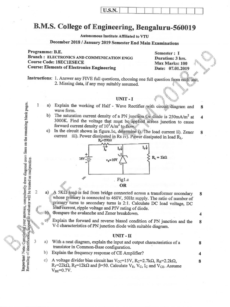 Elements of Electronics Engineering | PDF