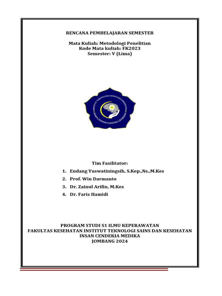 RPS Metodologi 2024 | PDF