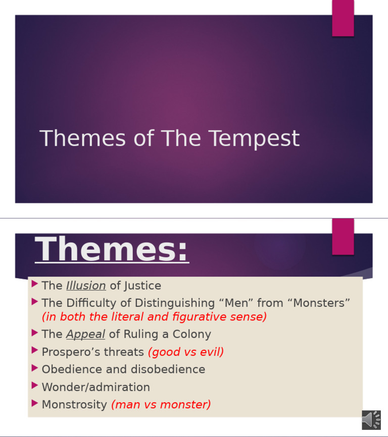 Themes of The Tempest | PDF | Philosophy | Law