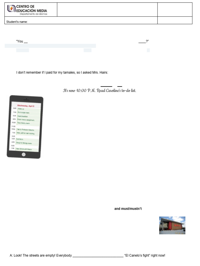 First Partial Exam Fifth Semester GROUP L | PDF