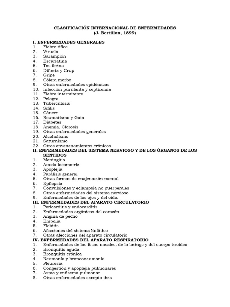 Clasificación Internacional De Enfermedades Pdf