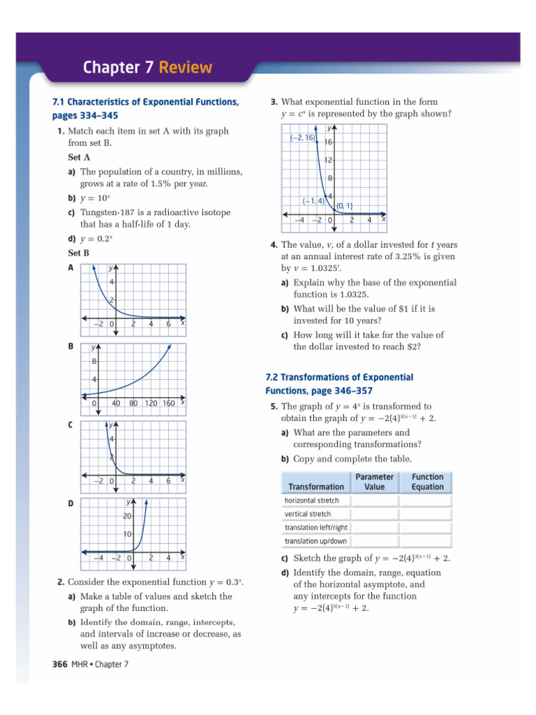 Chapter 7 and 8 Review | PDF