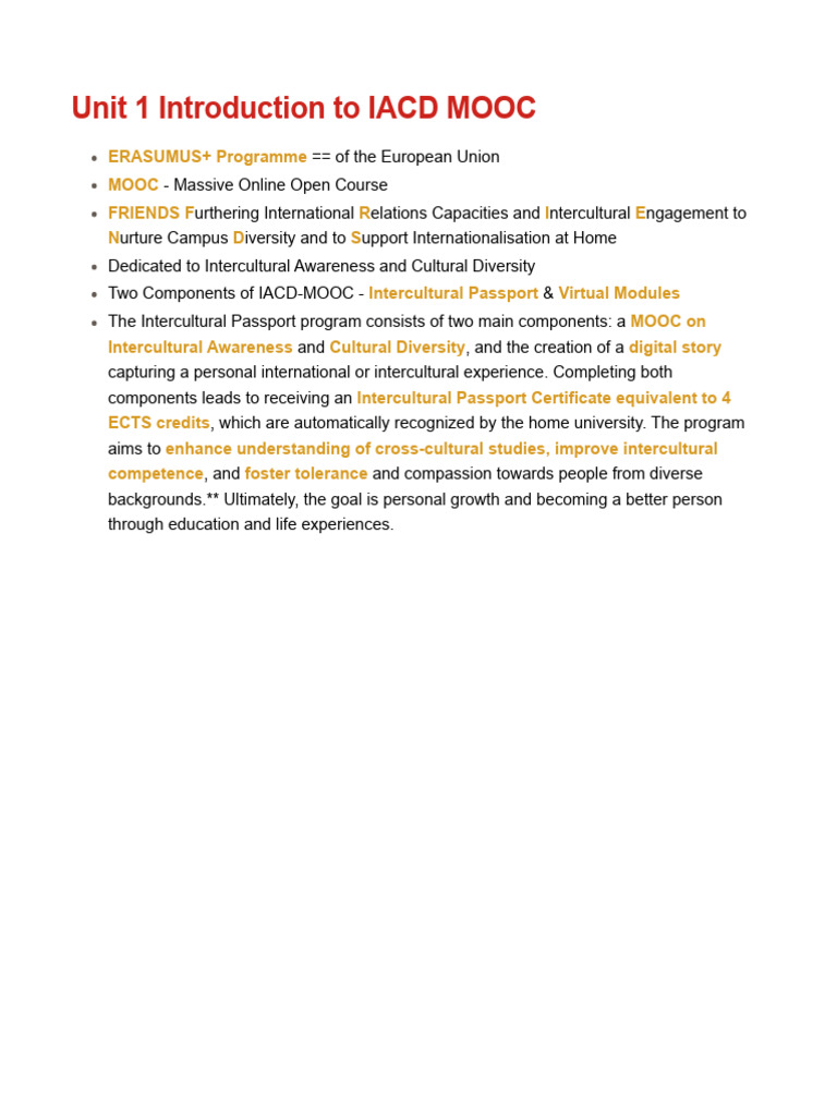 Unit 1 Introduction To IACD MOOC | PDF