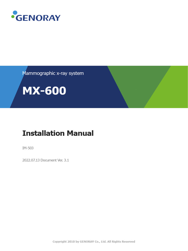Mx 600 Installation Manual Eng Ver 3 1 Pdf