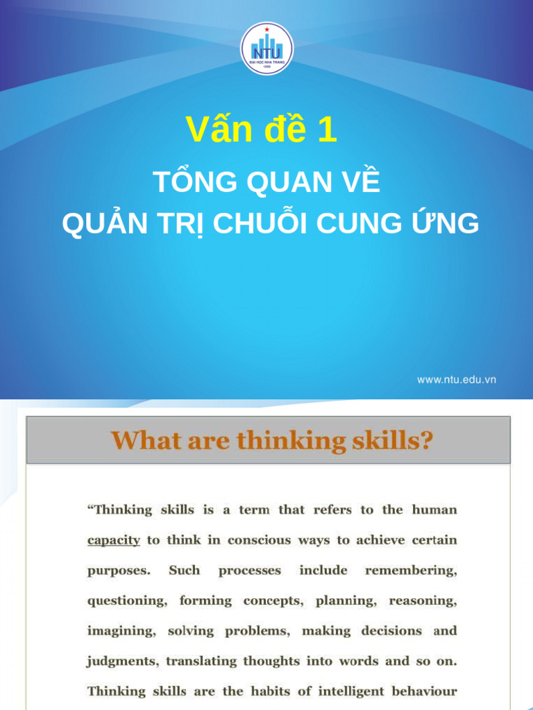 SCM - Van de 1 Tong Quan Ve Chuoi Cung Ung | PDF