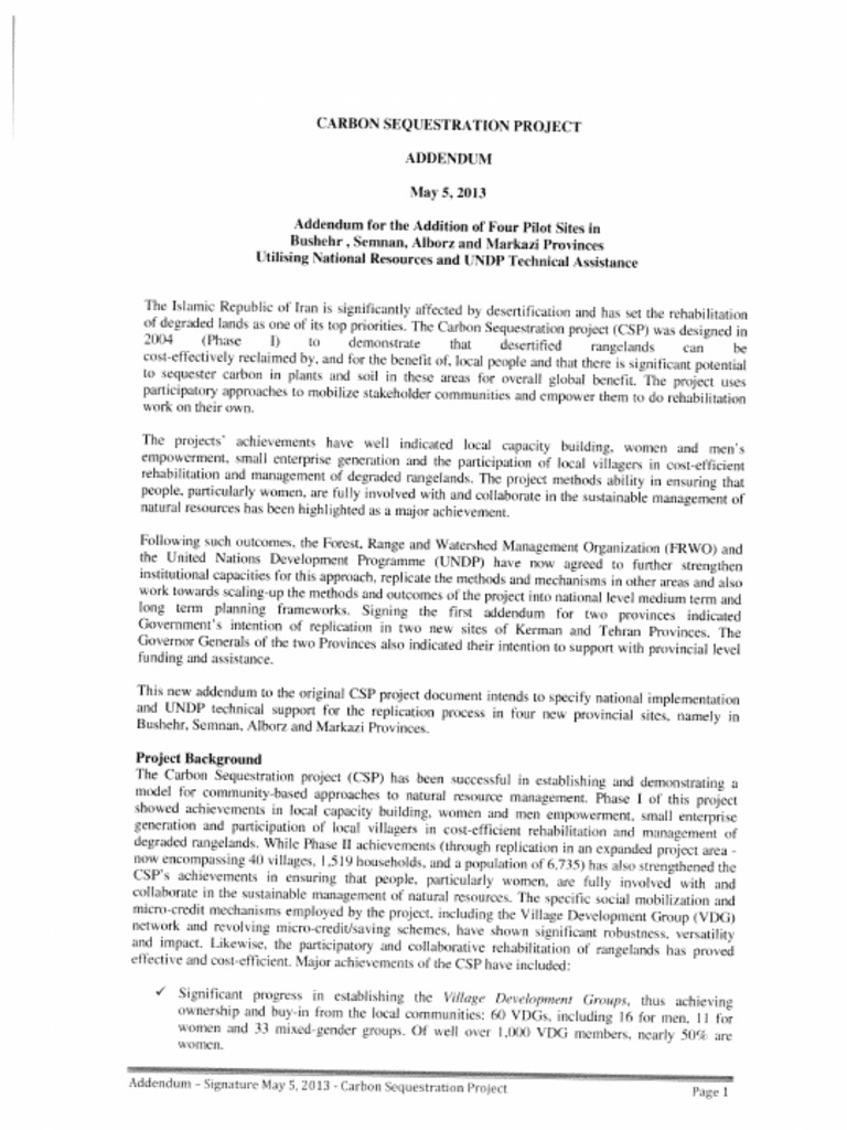 Addendum of 5May2013_4 provinces_signed | PDF