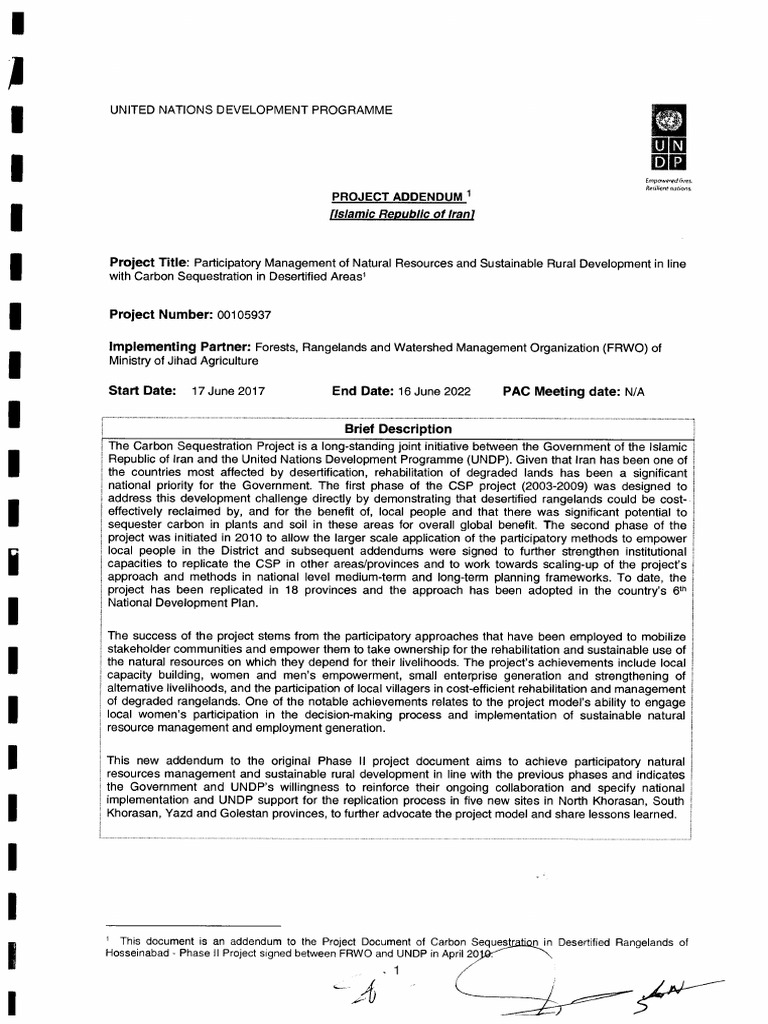 Carbon Phase III - Final Project Addendum - Signed | PDF