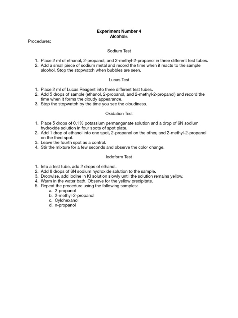 Organic Chemistry Experiment 4 ND 5 | PDF