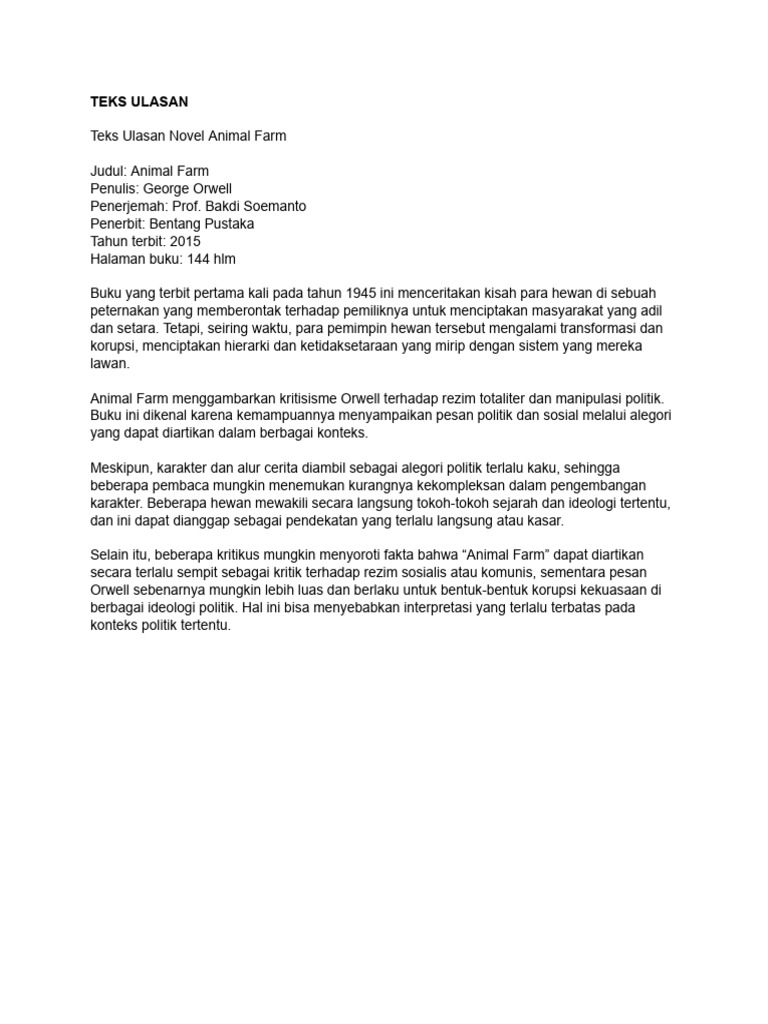 Teks Ulasan | PDF