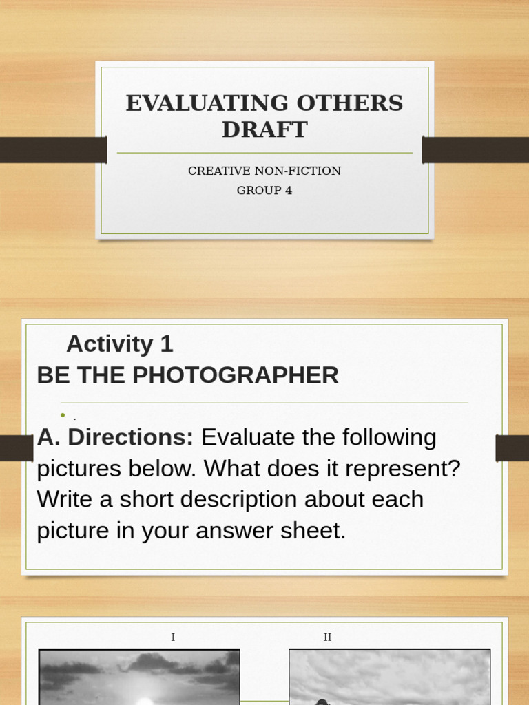 Evaluating Others Draft | PDF