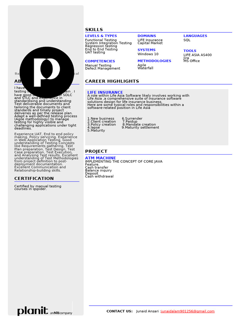 Junaid Ansari-CV2 1 | PDF