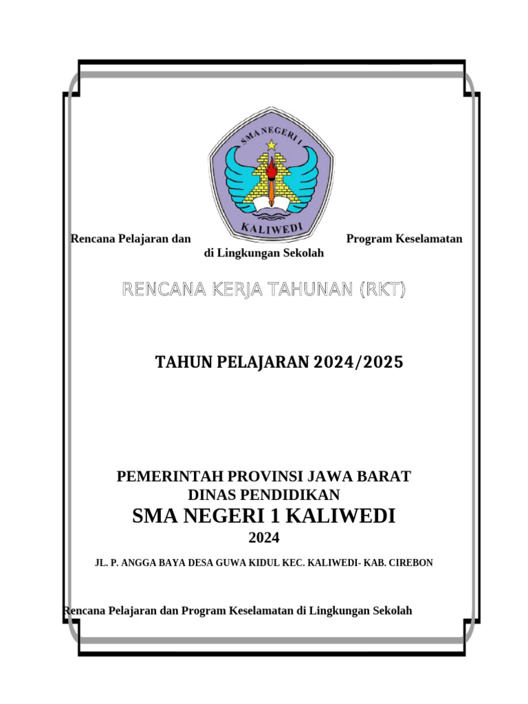 Rencana Pelajaran Dan Program Keselamatan Di Lingkungan Sekolah RKT | PDF