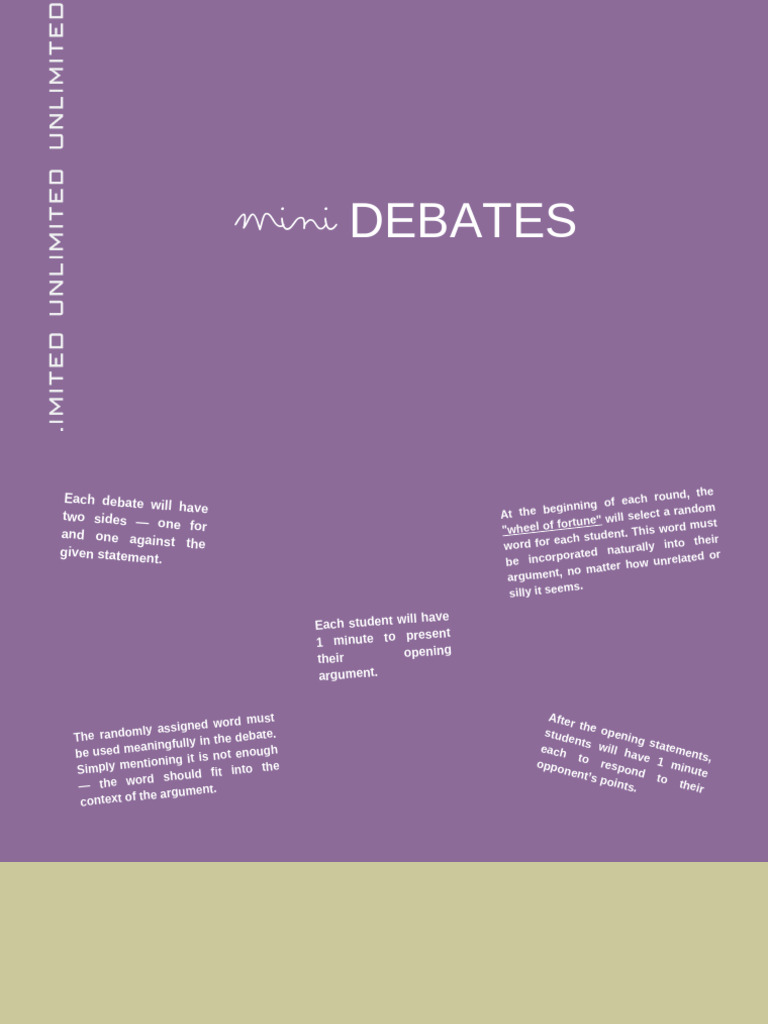 Mini DEBATES | PDF
