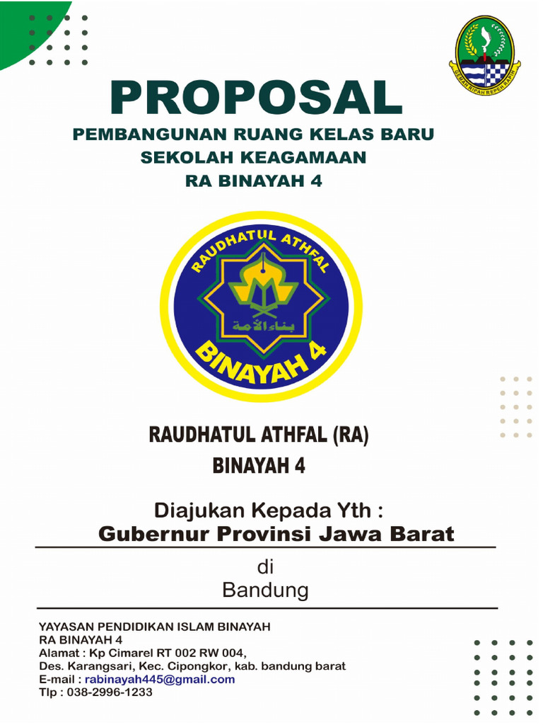Proposal RKB Gubernur Jabar | PDF