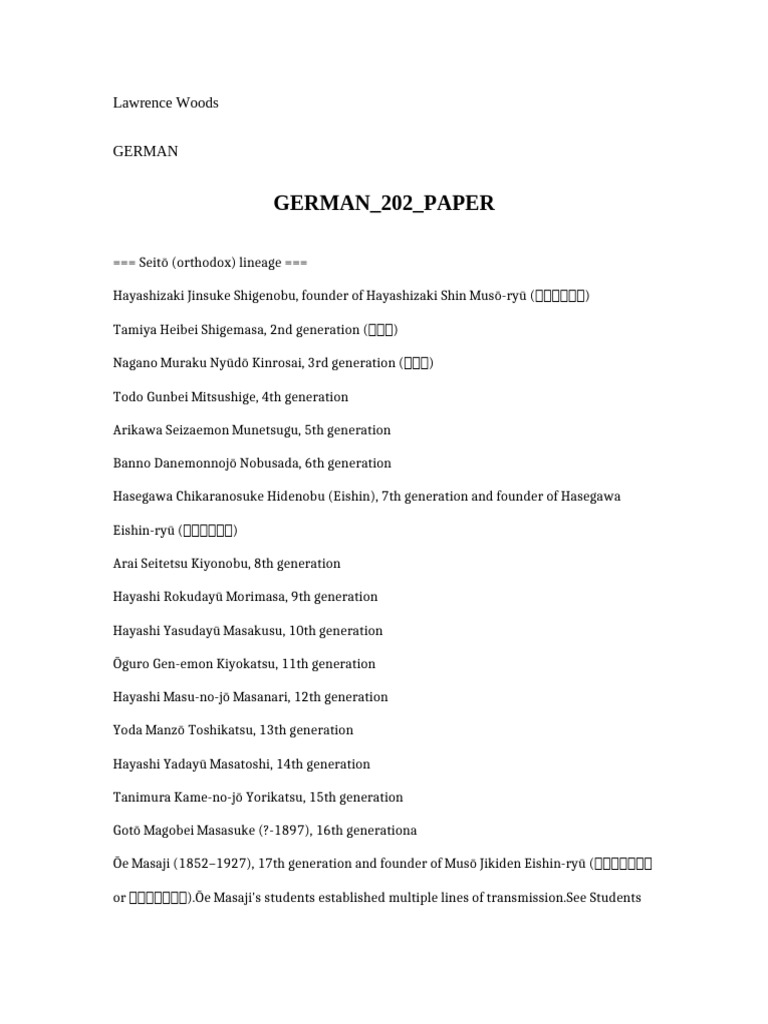 German 202 Paper | PDF