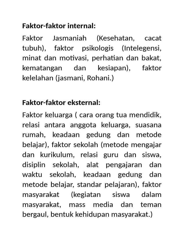 Faktor Inter Ekster | PDF
