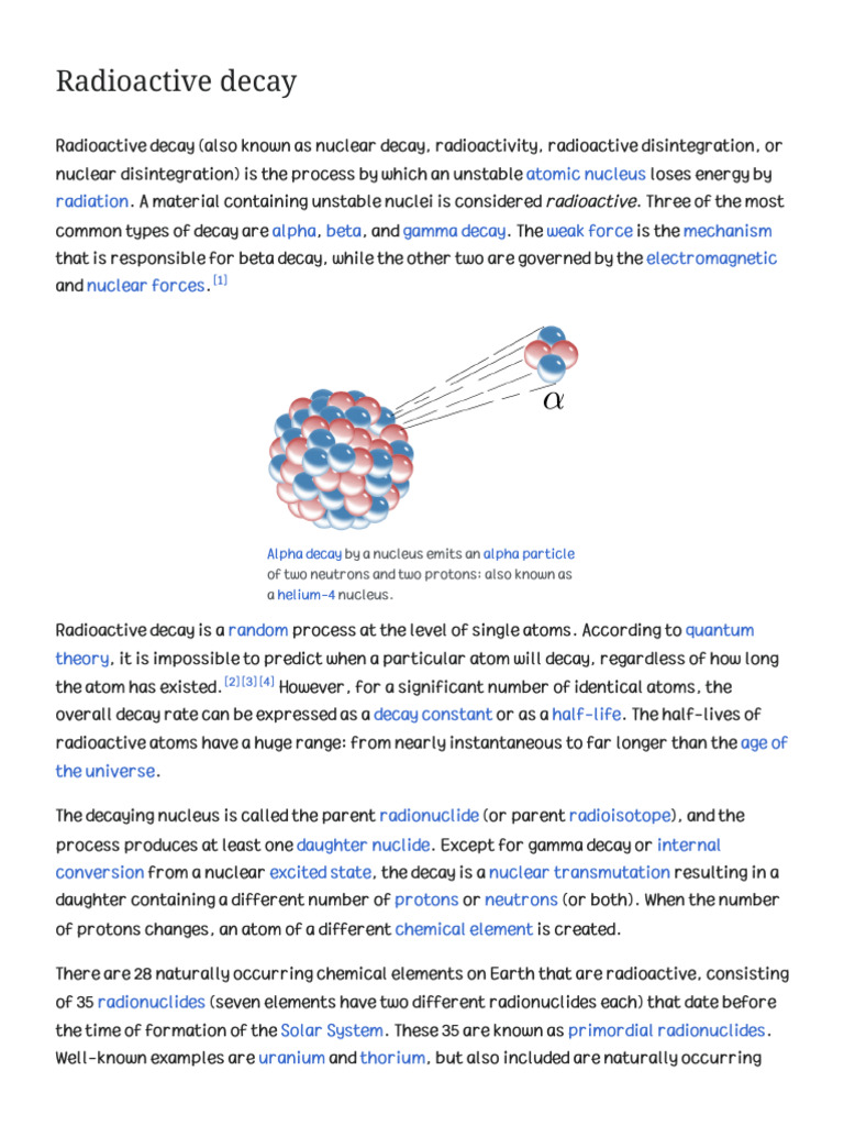 Radioactive Decay | PDF