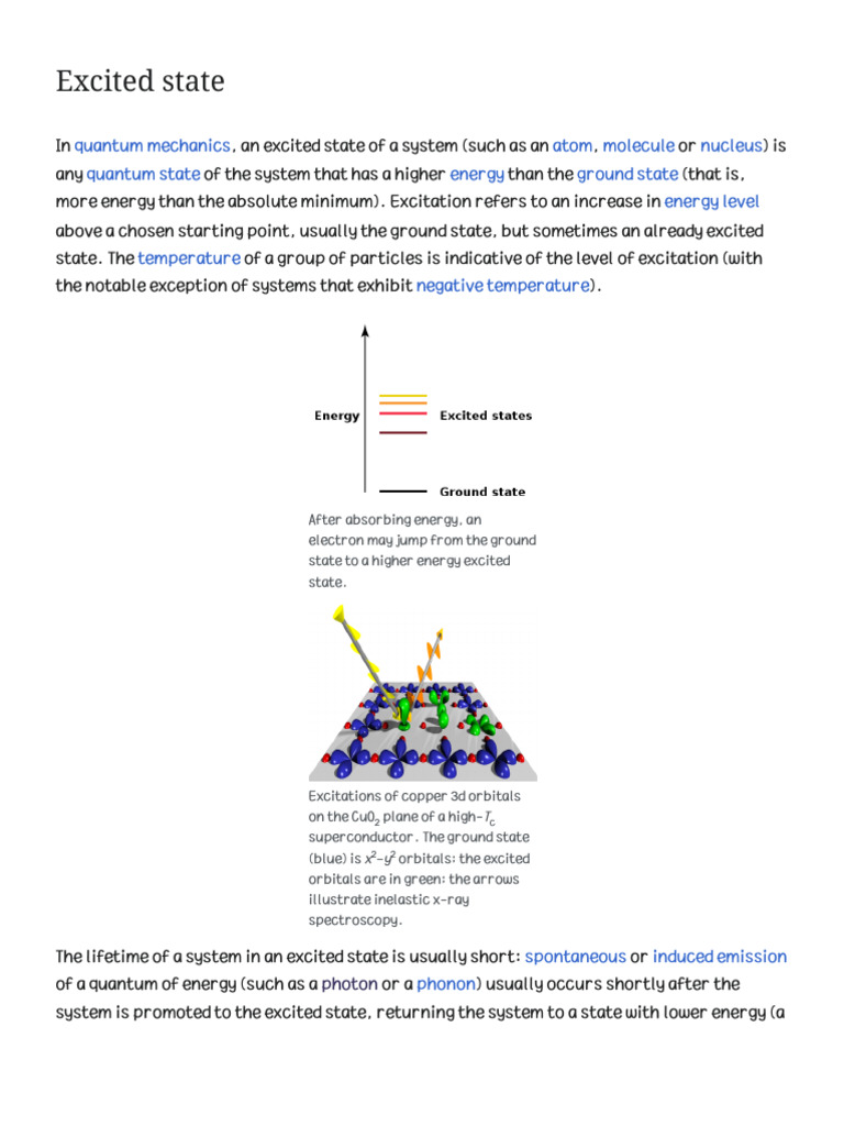 Excited State | PDF