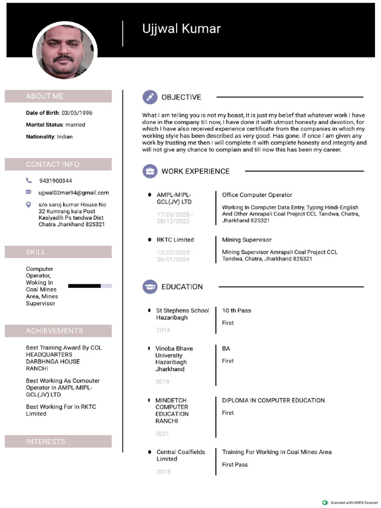 Ujjwal Kumar Resume | PDF