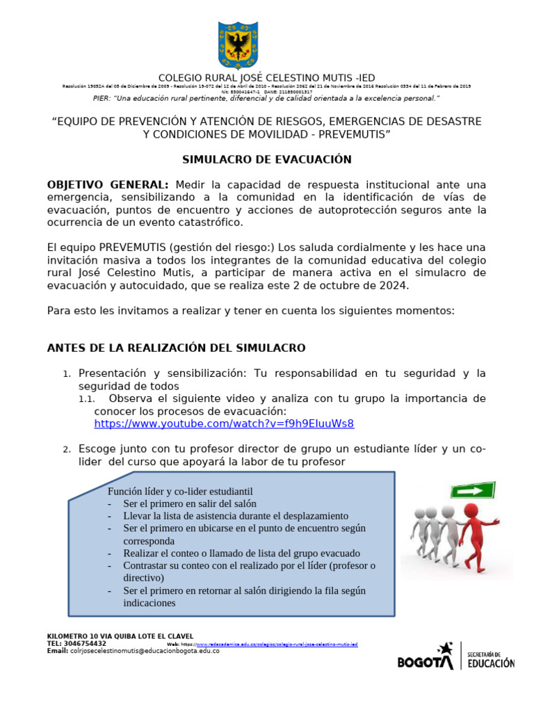 GUÍA SIMULACRO 2024 - Primaria | PDF