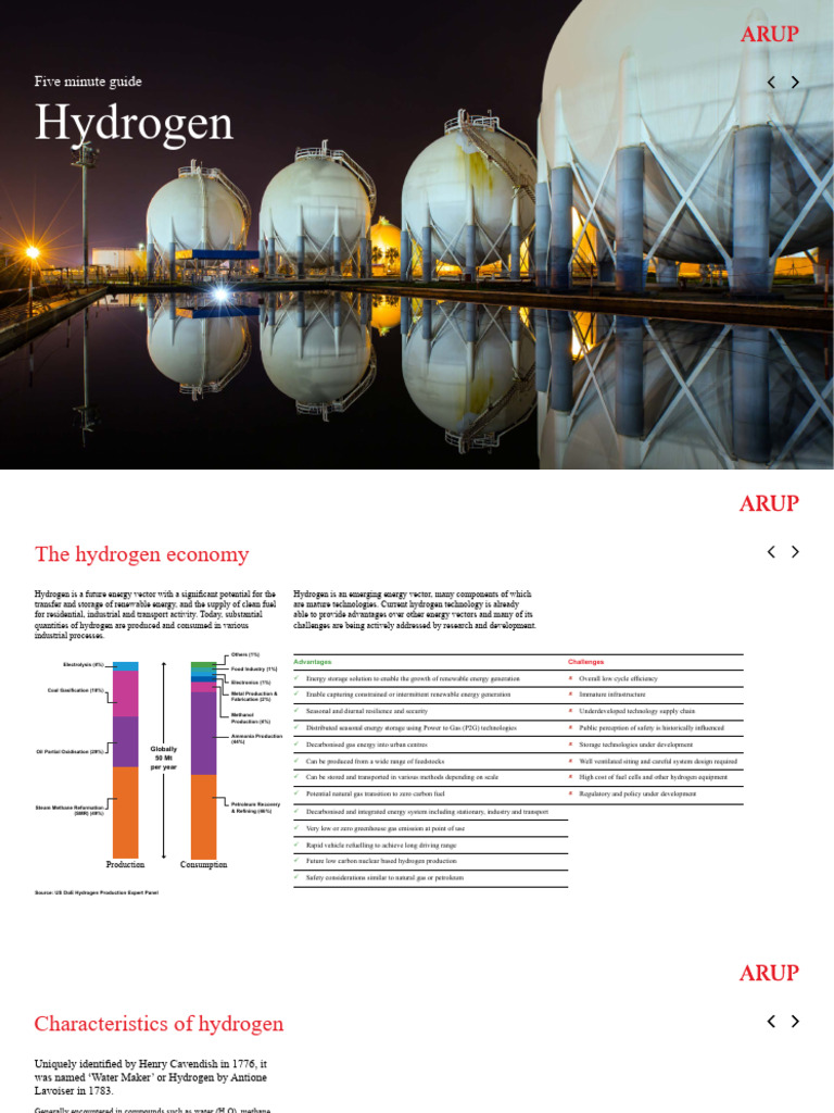 Five Minute Guide To Hydrogen - Arup | PDF