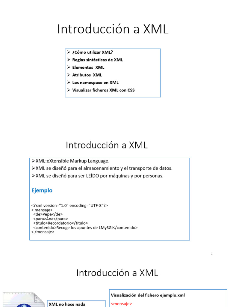 Introducción A XML-Alumnos | PDF